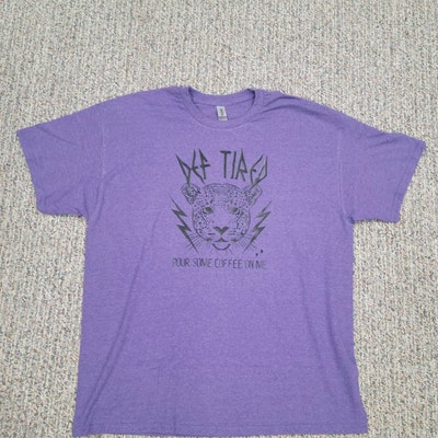 Def Tired Pour Some Coffee on Me Def Leppard Leopard SVG EPS Cricut Cut ...