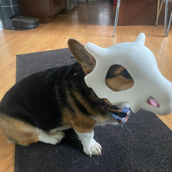 Cubone Dog Mask / Dinosaur Mask / Dog Costume / Funny Dog Gift / 3D ...