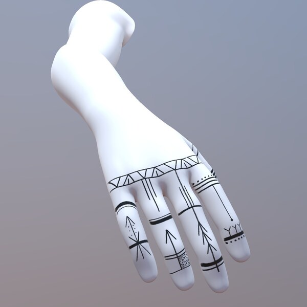 3D Male Human Model for Procreate, Tattoo Model, Procreate Tattoo ...