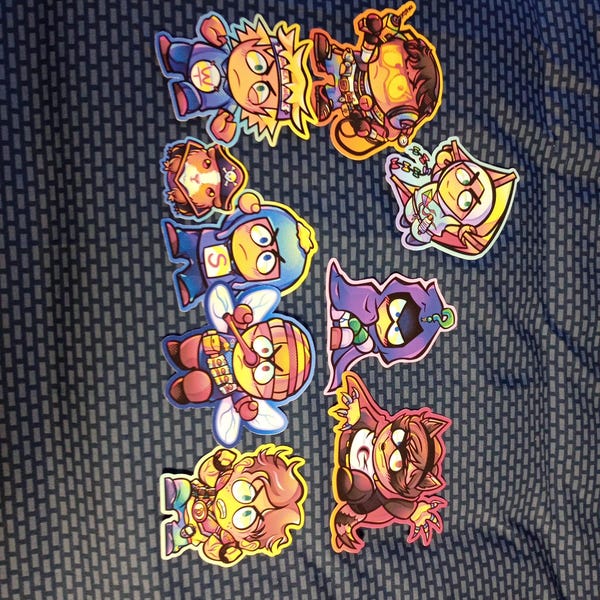South Park Super Craig & Wonder Tweek Chibi Stickers - Etsy