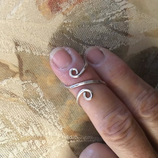 Arthritis Finger Splint Brass or Sterling Silver 925 Hammered Textured ...