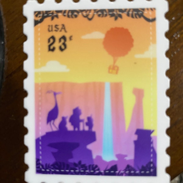 Up Postage Stamp Sticker/ Adventure is Out There Vintage Disney Pixar ...
