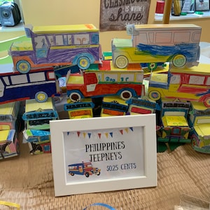 Philippine Jeepney 3D Paper Craft - Printable PDF - Etsy