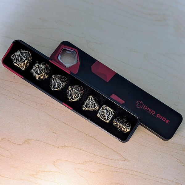 Unique DND Dice Dagger/wand, D20, D12, D10, D00, D8, D6, D4 W/leather ...