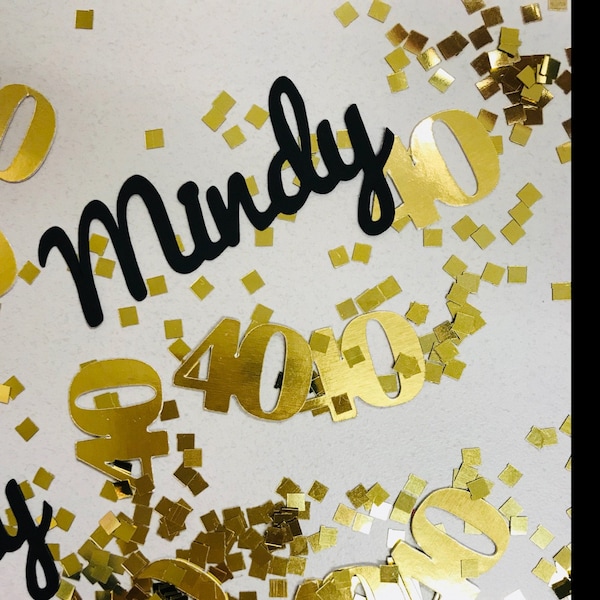 40th Birthday Party Personalized Confetti - Etsy