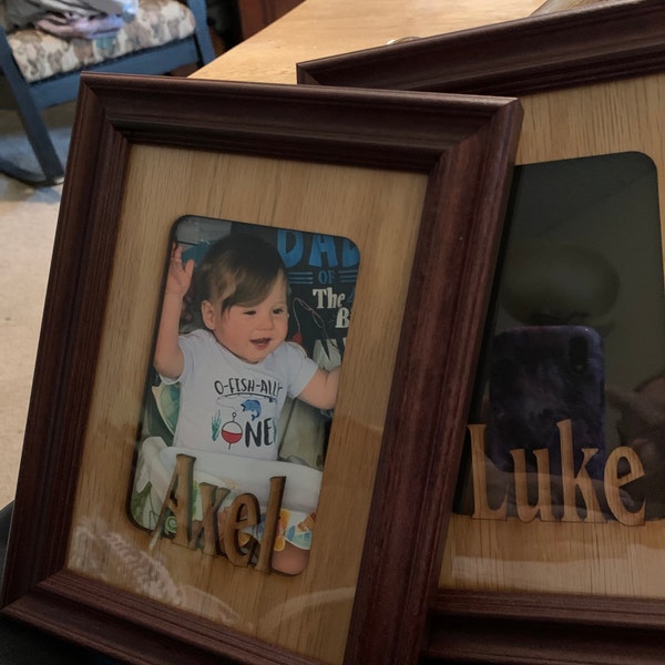 5x7 Name Frame - Personalized Picture Frames 5x7 Mats Inserts Custom ...