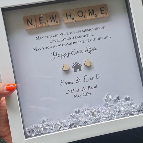 Personalised New Home First Home Gift. New Home Frame. First Home Frame ...