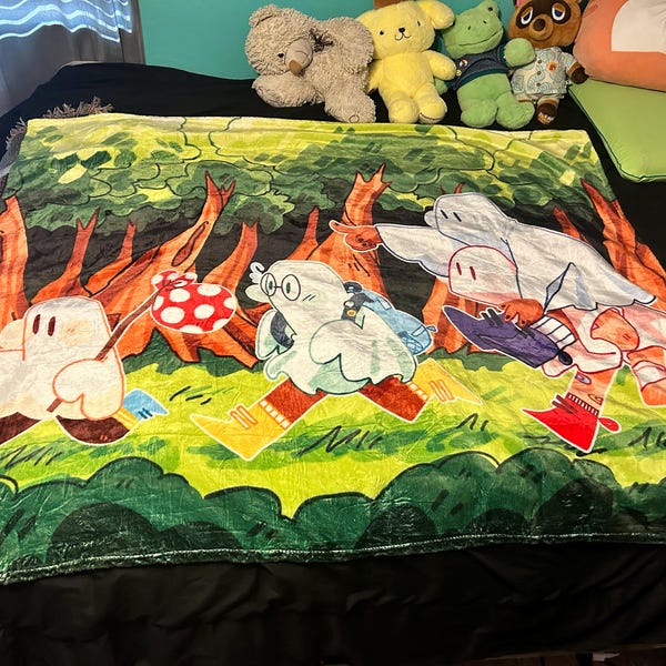 Runaway Ghost Throw Blanket! - Etsy