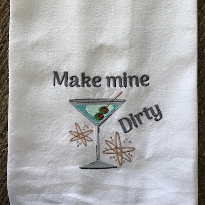 Martini Cocktail Machine Embroidery Design, Martini Glass Embroidery ...