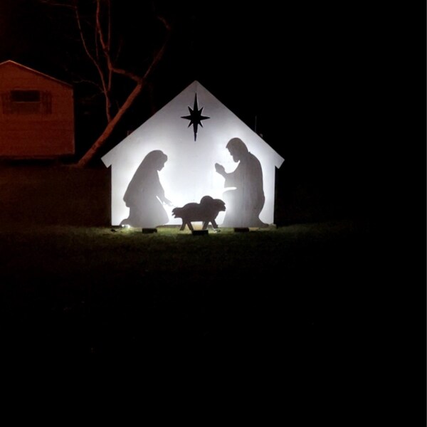 5.11ft Multilayered, Nativity Scene Templates When Made. FOUR Printable ...