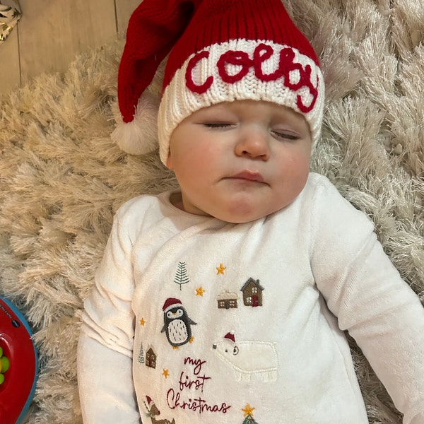 Personalised Childrens Floral Initial Jumper Hand Embroidered Name ...