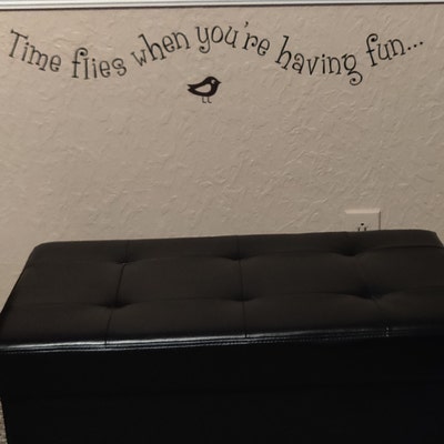 Time Flies When You're Having Fun Decal Playroom Decor Children Wall ...