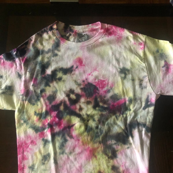 Hand Dyed, L, Purple Blue Watercolor Tie Dye T-shirt, Unisex Size L ...