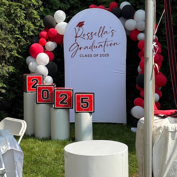 Custom Graduation Decal for Party Arch Personalized Grad Party Decor ...