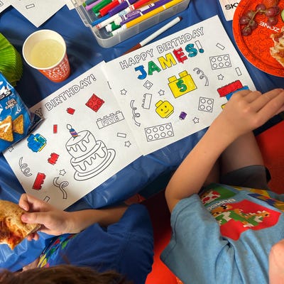 Printable Birthday Coloring Pages, Birthday Party Coloring Sheets ...