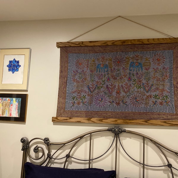 Custom Size Quilt Hanger Frames - Wood Hanging Frame for Quilts ...