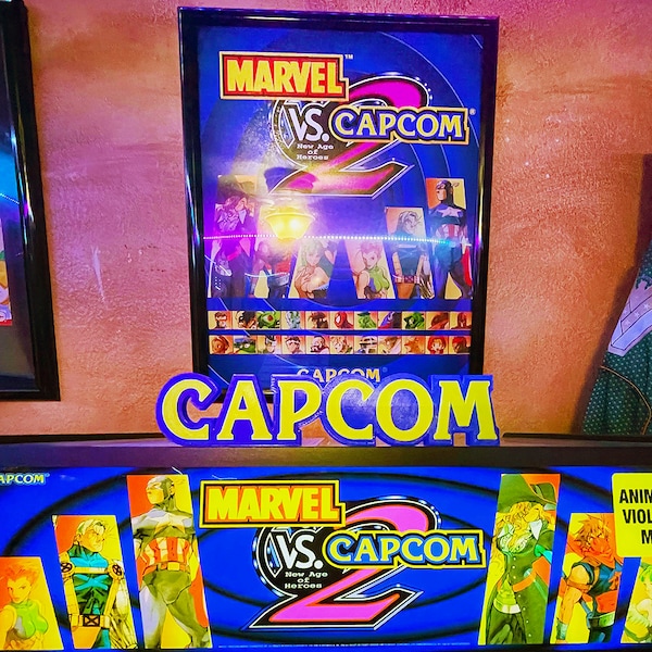 Capcom Video Game Logo Sign 8.25in (3D Printed, Man Cave, Game Room ...