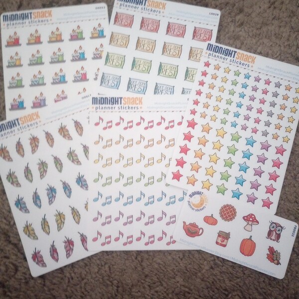 Cupcake Icon Stickers | Birthday Party Reminder Planner Sticker - Etsy