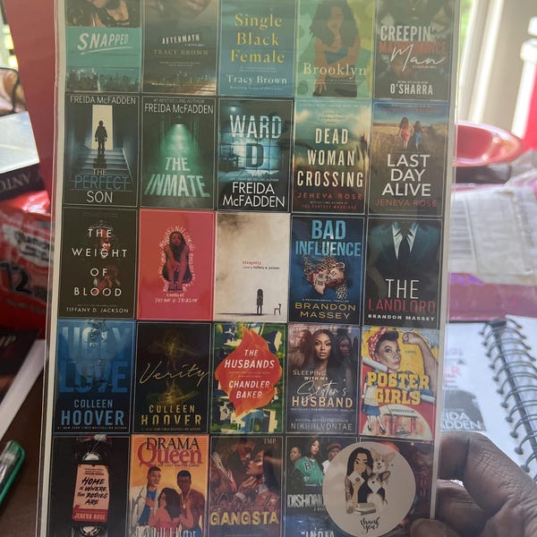 Custom Book Cover Stickers (different Sizes Available) - Etsy