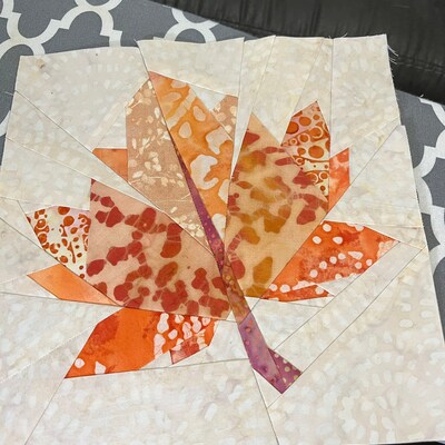 Maple Leaf, Foundation Paper Piecing Pattern FPP, Quilt Block, PDF ...
