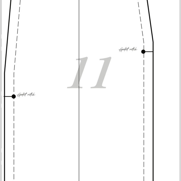 Godet Dress Sewing Pattern PDF | Instant Download | Print at Home ...