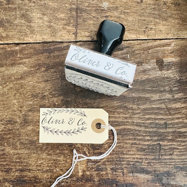 Custom Handmade by Rubber Stamp Personalized Created by Signature Logo ...