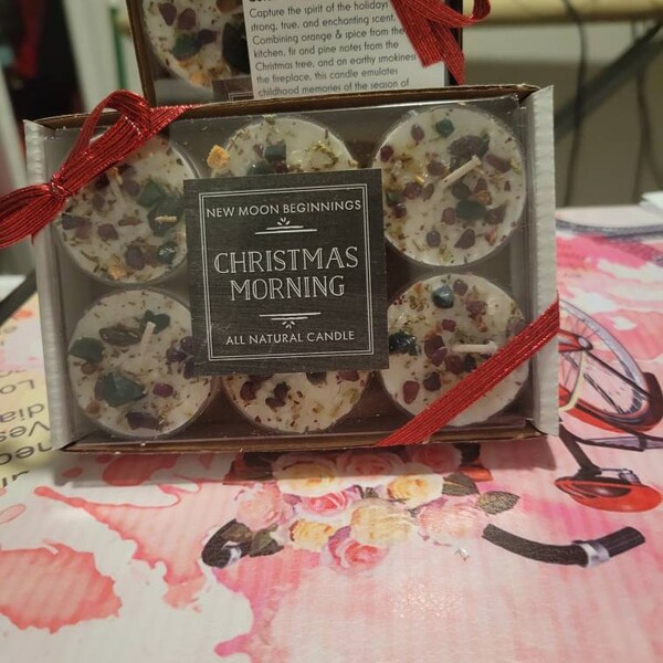 Christmas Morning Candles - Holiday Crystal Candle - Christmas Candle ...