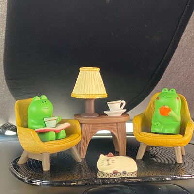 Cute Car Dashboard Decor Mini Frog Cat Ornament Car - Etsy