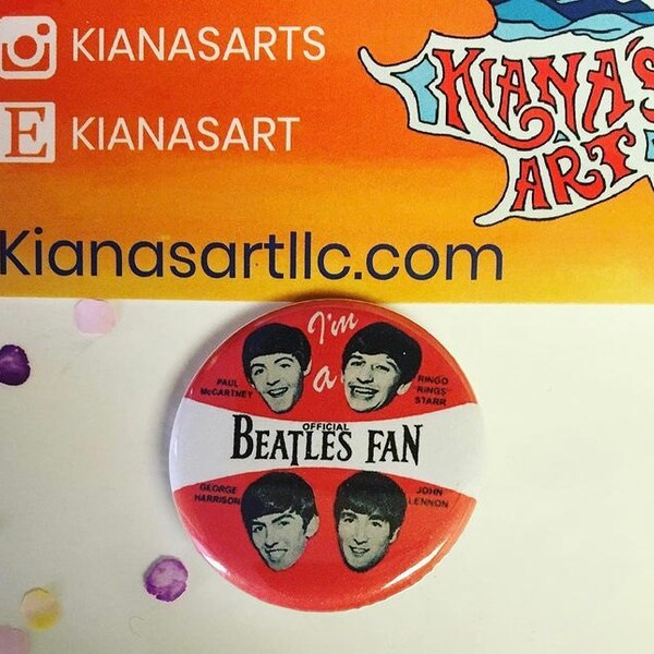 I'm a Beatles Fan - Button Pin - Etsy
