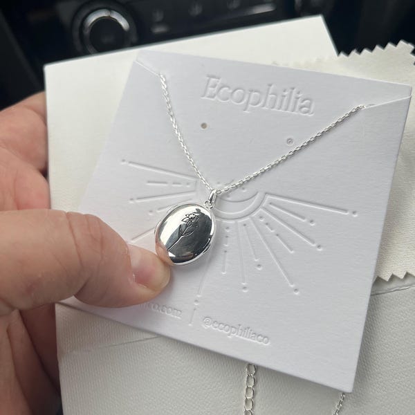 Wild Flowers Locket Necklace Birth Flower Necklace Message Locket ...