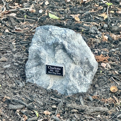 Rock Ashes Pet Urn for Outside - Etsy