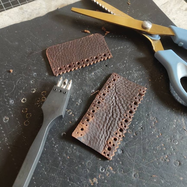 Leather Punch / Brogue Style Hole Punch Shoemaking Leathercraft Tools ...