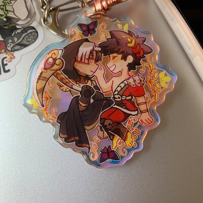 Thanzag Zagthan Zagreus Thanatos Keychain Charm Hades Game - Etsy