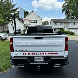 2007-2018 Chevy Silverado 1500 Emblem Overlay Decal Letters BLACK Set ...