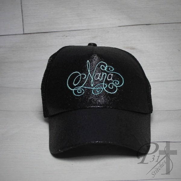 Nana Calligraphy Script Embroidery Design- Instant Email Delivery ...