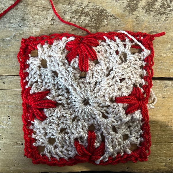 Crochet Maple Leaf Granny Square Pattern by Mushyy - Instant PDF ...