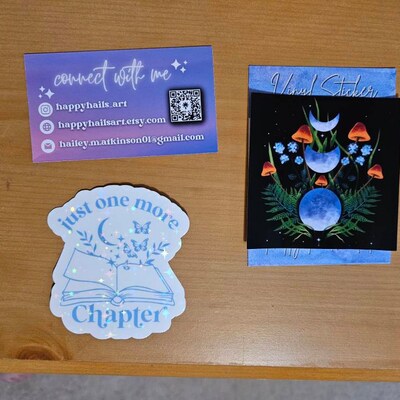 Just One More Chapter Sticker, Water Bottle Sticker, Kindle Sticker ...