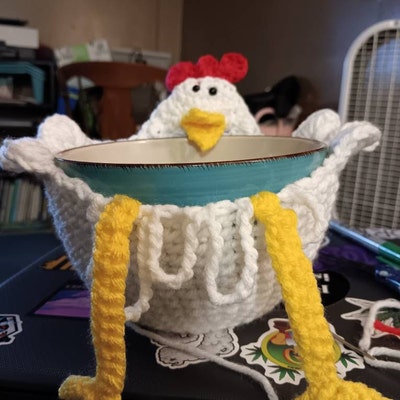 Pattern-crochet Chicken Bowl Cozy - Etsy