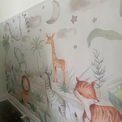 Peter Rabbit Wallpaper Rabbit Wall Decor Nursery Wallpaper - Etsy