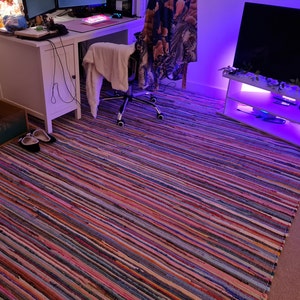 FIESTA Braided Square Rug Flat Weave With Natural Jute and - Etsy UK