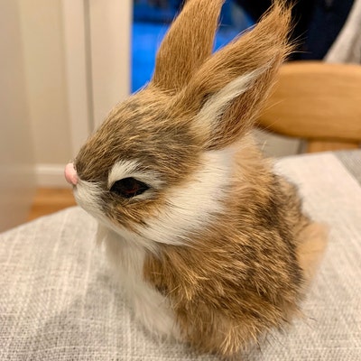 Handmade Faux Fur White Fox Spirit 4in Soft Realistic Animal Ninetails ...