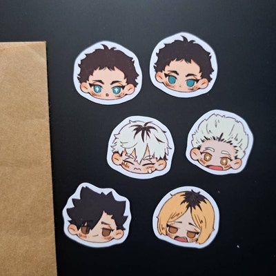 Haikyuu Chibi Stickers HQ Stickers Vinyl Matte Stickers - Etsy