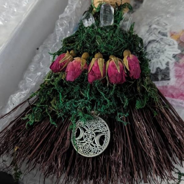 Altar Besom, Witches Besom, Celtic Witch Broom, Altar Broom, Cinnamon ...