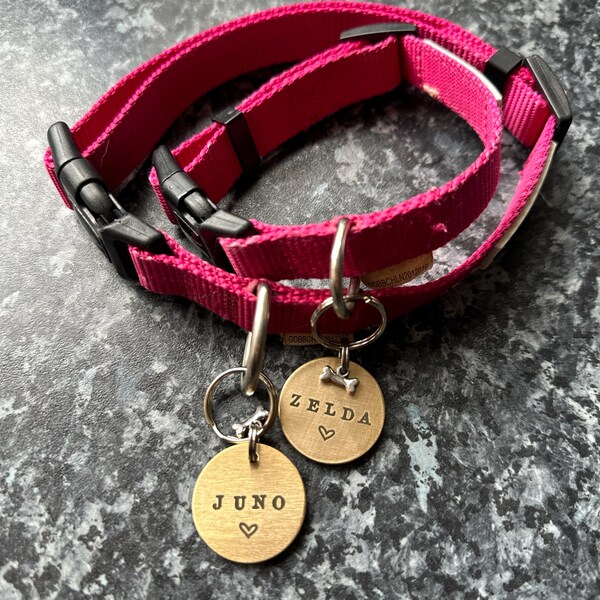 Personalised Dog Tag help Me Find My Humans Handmade Stainless Collar ...