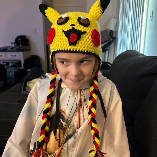 Pikachu Hat Crochet Pattern Pokemon Crochet Hat Pattern Pikachu Costume ...