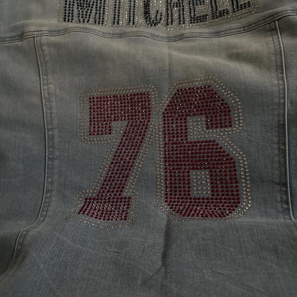 Custom Personalized Name Rhinestone Jean Jackets ( Denim & Rhinestones ...