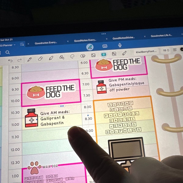 Essential Planner Widget and Words Stickers, Stickers for Planner, Cute ...