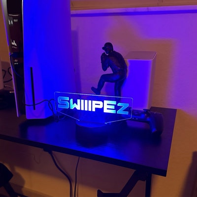 Extra Large Wall Hanging LED Sign With Custom Gamertag Twitch, Facebook ...