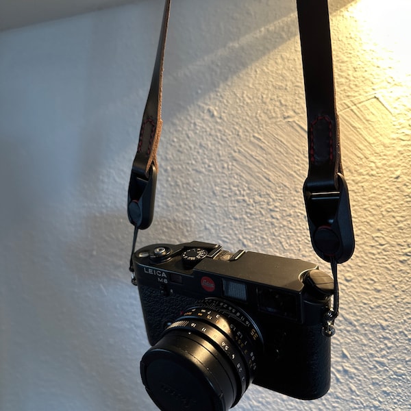 Horween Leather Camera Strap - Made With Peak Design Anchor Links - Etsy