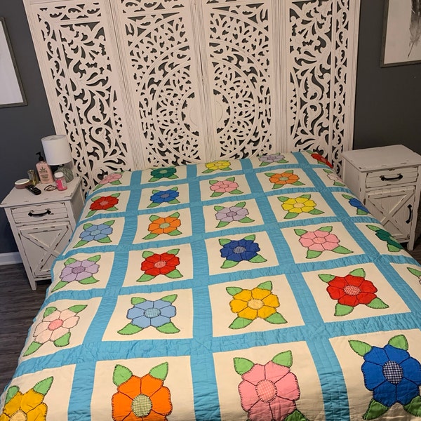 Pansy Flower Spring Garden Quilt Block Pattern PDF - Includes ...